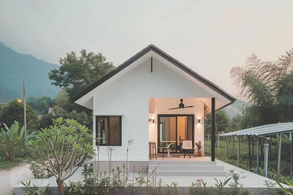 16 Inspirasi Rumah Minimalis Atap Miring Paling Cantik