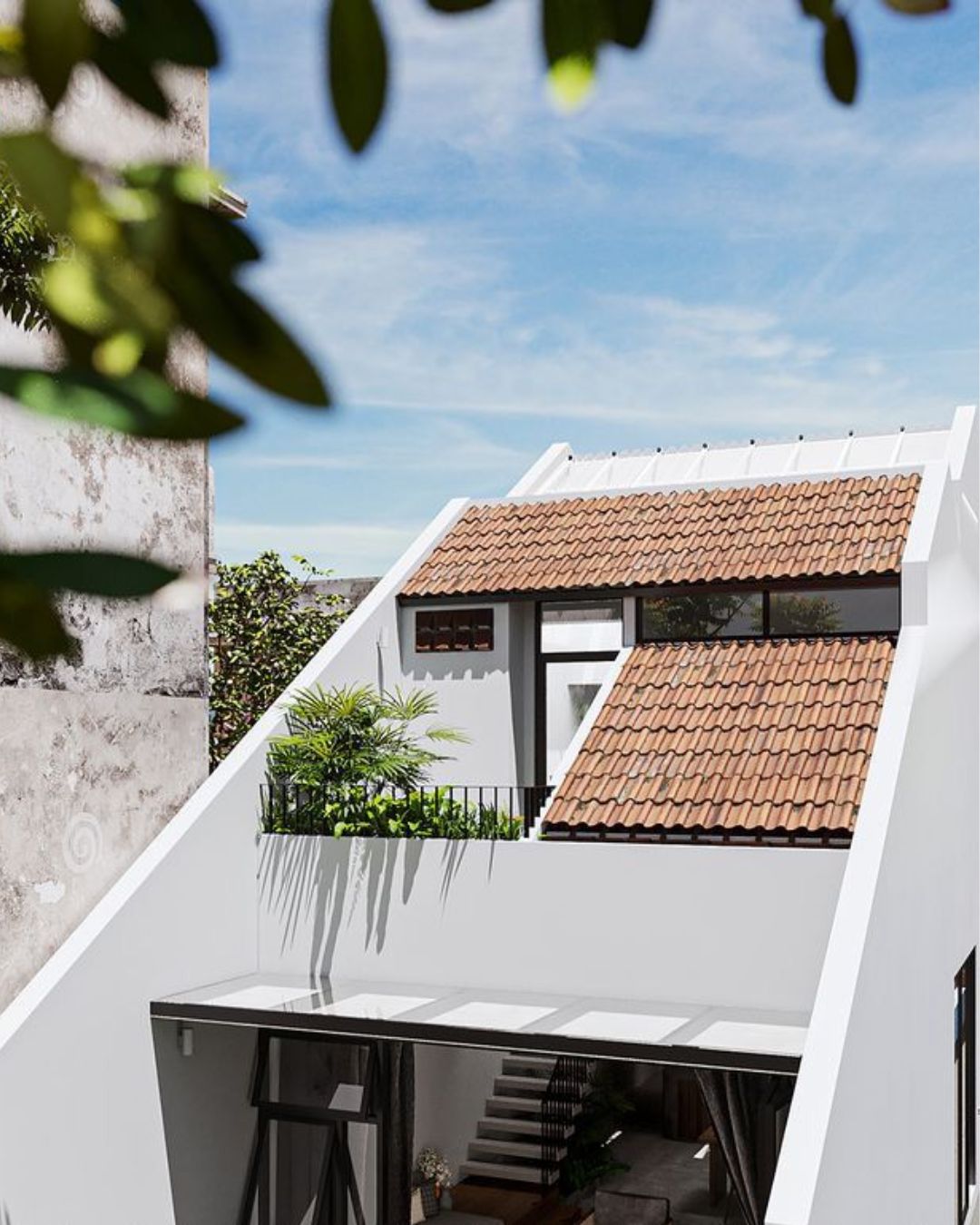 16 Inspirasi Rumah Minimalis Atap Miring Paling Cantik