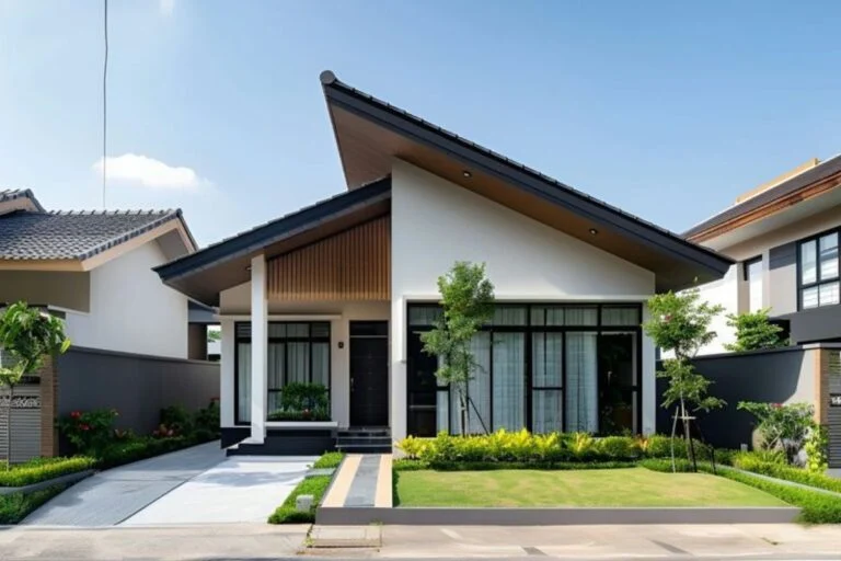 16 Inspirasi Rumah Minimalis Atap Miring Paling Cantik