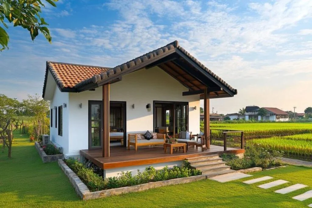 16 Inspirasi Rumah Minimalis Atap Miring Paling Cantik
