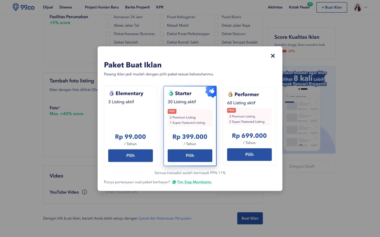 Beriklan Properti Makin Sip dengan Membership 99.co