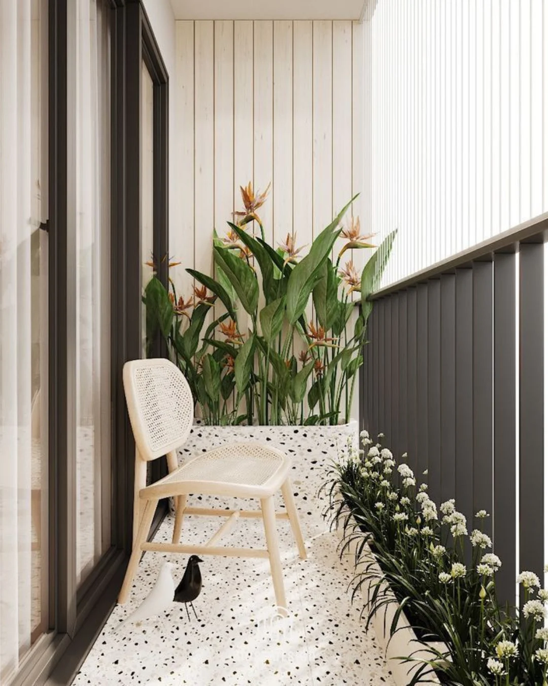 15 Desain Balkon Rumah Minimalis, Nyaman untuk Santai