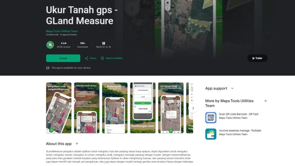 5 Rekomendasi Aplikasi Menghitung Luas Tanah Tidak Beraturan