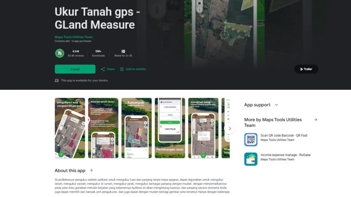 5 Rekomendasi Aplikasi Menghitung Luas Tanah Tidak Beraturan