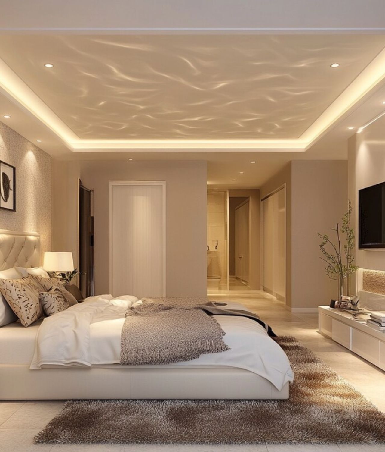 12 Model Plafon Gypsum Kamar Tidur Sederhana Terbaru 2025