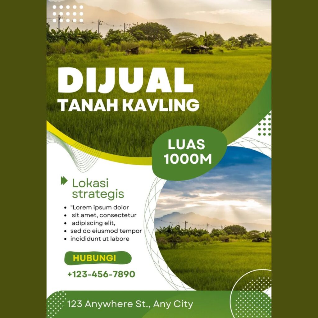 10 Contoh Brosur Tanah Kavling & Cara Membuatnya