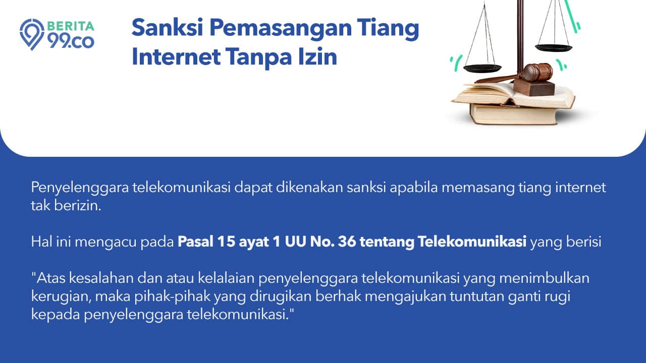 Aturan Pemasangan Tiang Internet di Permukiman, Wajib Berizin!