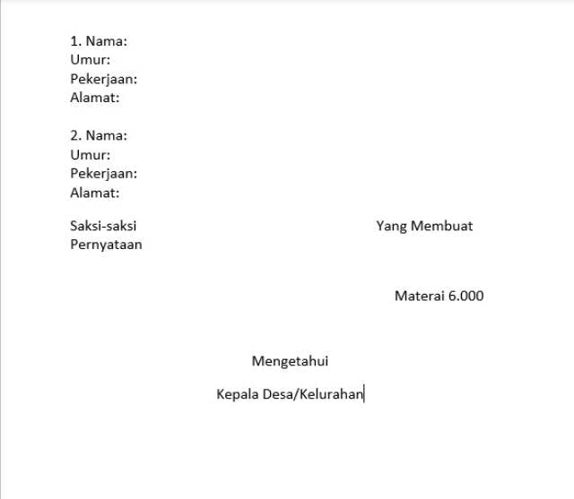 Contoh Surat Segel Tanah, Bukti Tradisional Kepemilikan Lahan