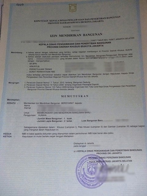 5 Contoh IMB Asli untuk Berbagai Jenis Bangunan. Sudah Tahu?