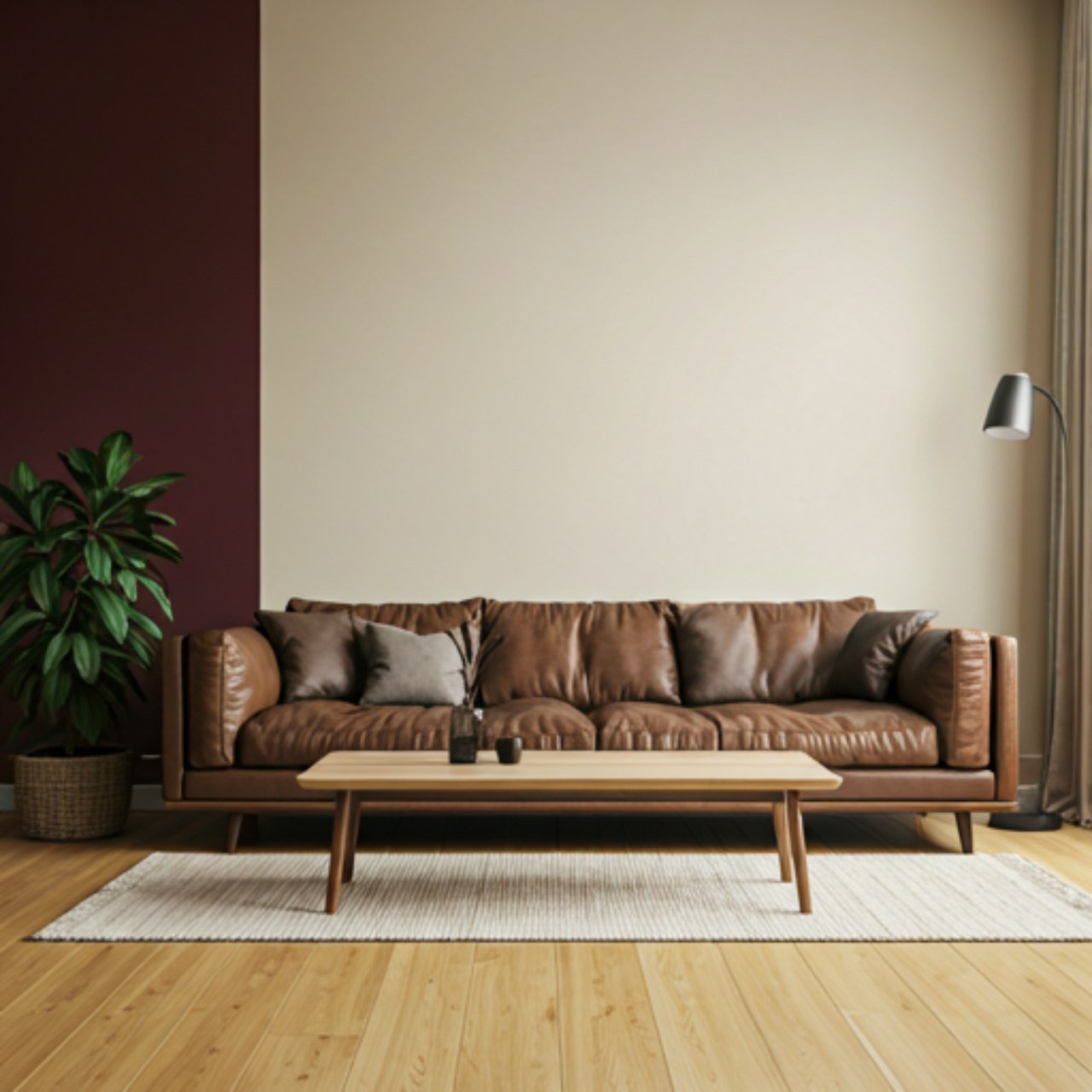 8 Kombinasi Cat Rumah Warna Merah Maroon yang Aesthetic