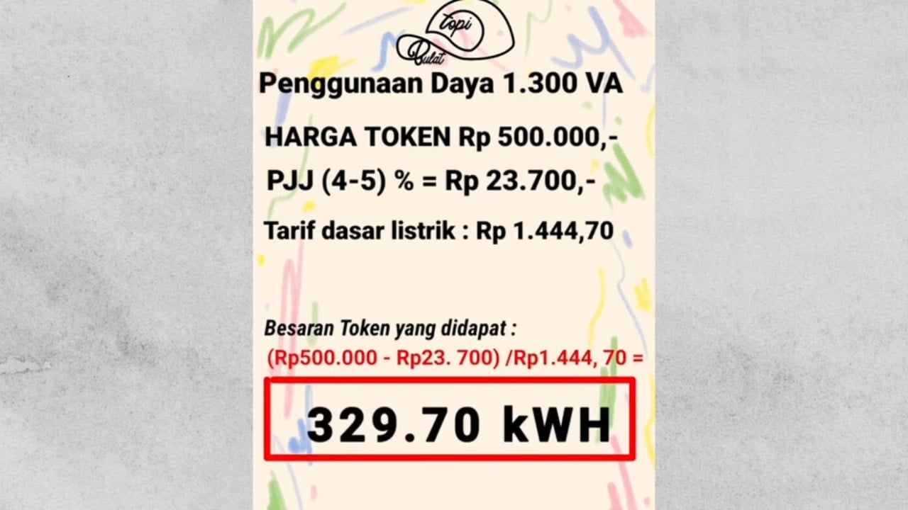 Token Listrik 500 Ribu Berapa kWh? Ini Jawaban PLN!