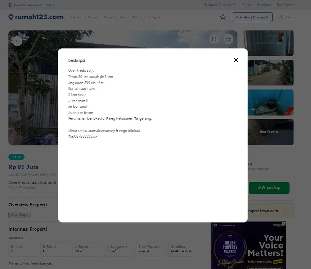5 Contoh Iklan Jual Rumah Over Kredit yang Bagus Menarik Perhatian