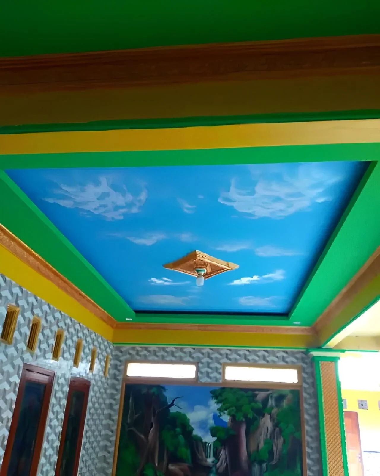 10 Ide Model Plafon Teras Kecil di Rumah yang Cantik Inspiratif