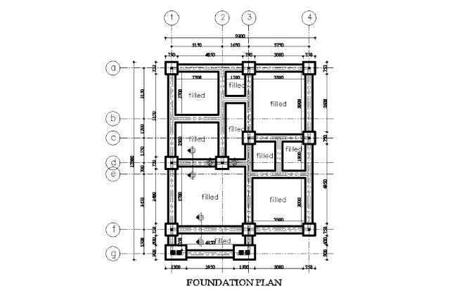 Contoh Denah Pondasi Rumah Ukuran 7x9 dari Berbagai Jenis Pondasi