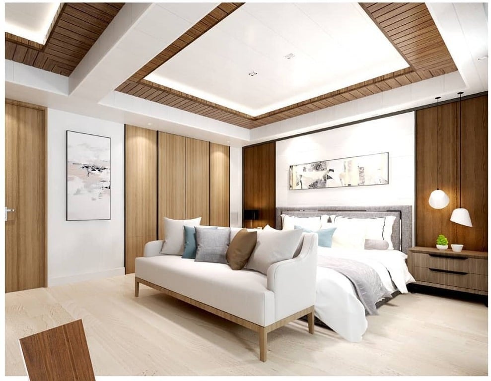 8 Inspirasi Plafon PVC Minimalis Kamar Tidur yang Keren, Bikin Betah!
