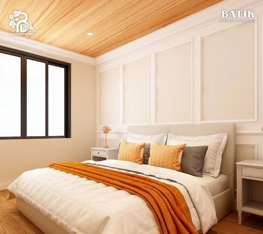 8 Inspirasi Plafon PVC Minimalis Kamar Tidur yang Keren, Bikin Betah!