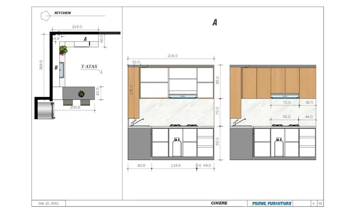Ukuran Kitchen Set Ideal di Indonesia, Nyaman saat Memasak!
