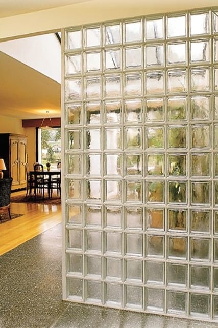 13 Inspirasi Dinding Glass Block sebagai Partisi Ruangan