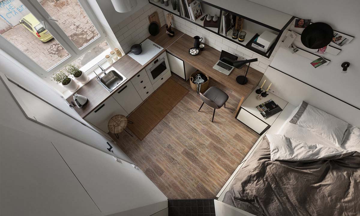 7 Desain Apartemen Studio 18 Meter yang Nyaman dan Aesthetic