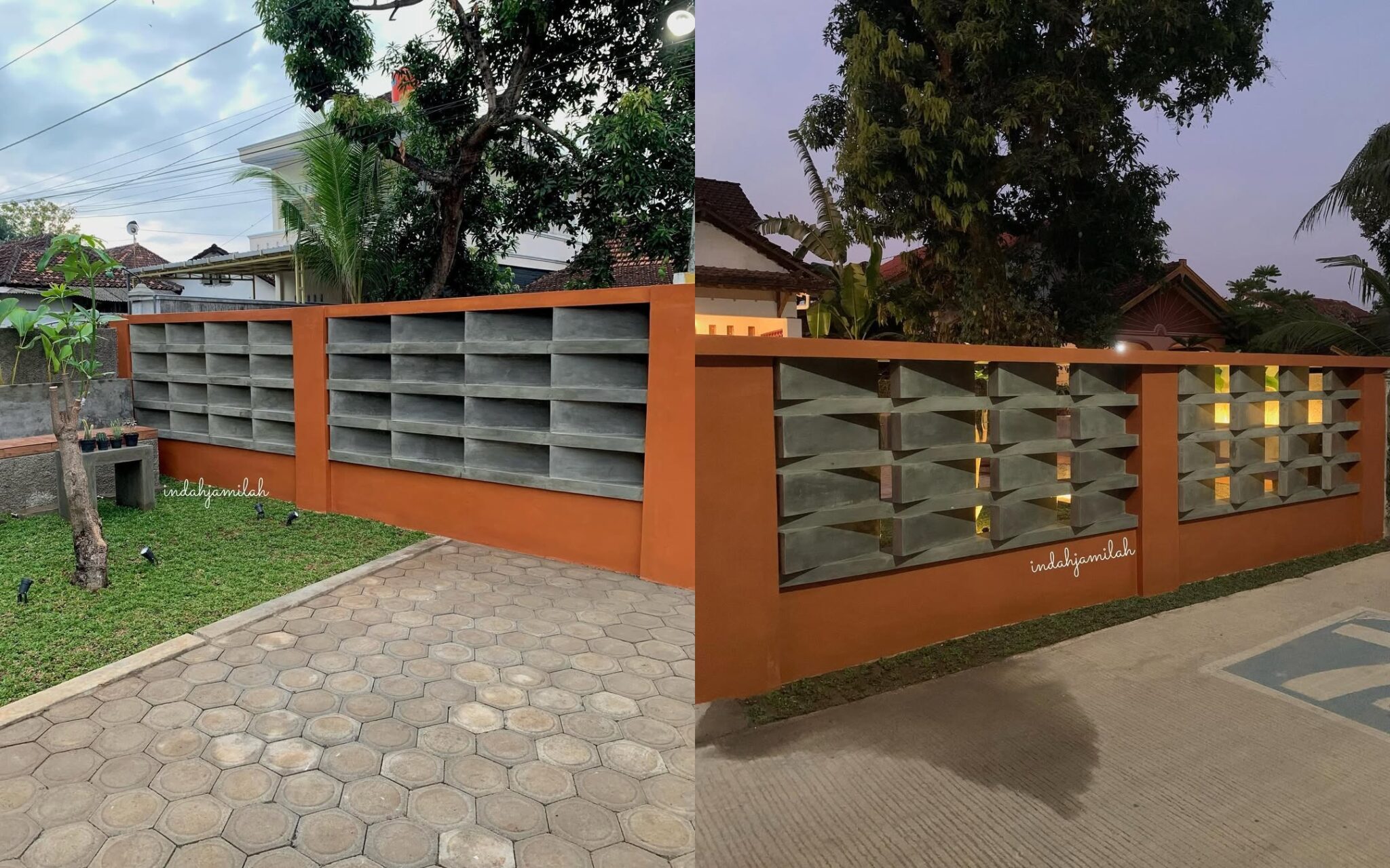 11 Desain Pagar Tembok Unik, Rumah Tampil Beda!