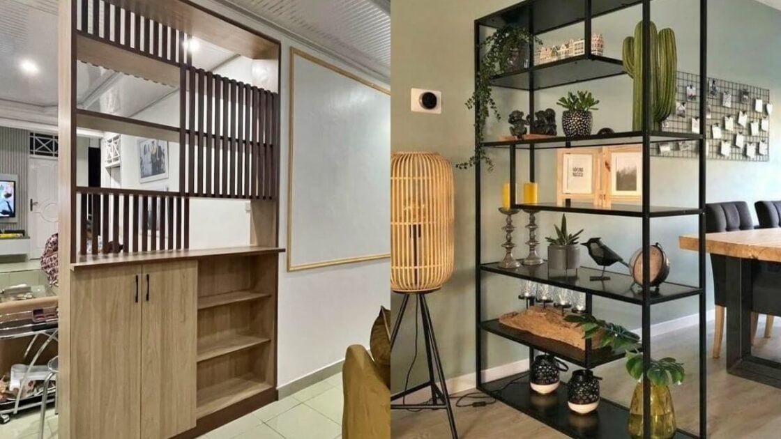 8 Model Lemari Pembatas Ruang Tamu dan Ruang Keluarga