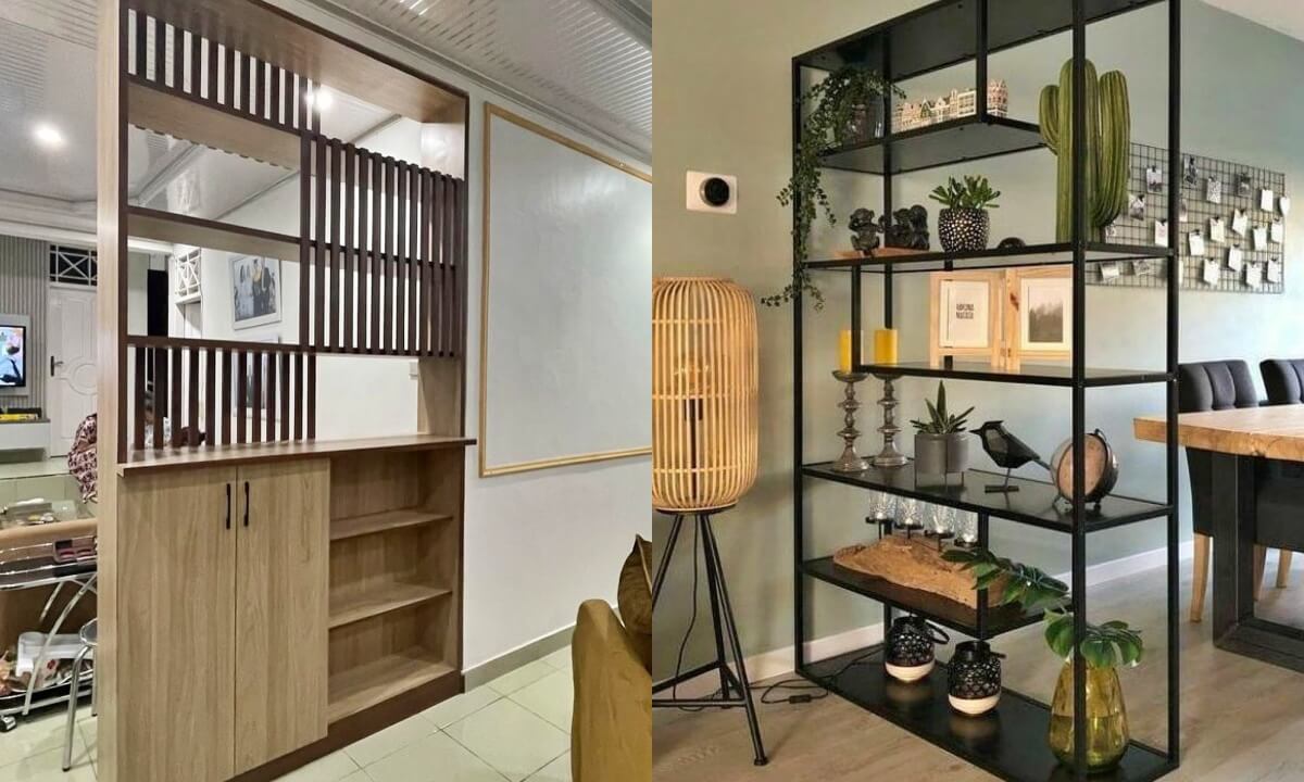 8 Model Lemari Pembatas Ruang Tamu dan Ruang Keluarga