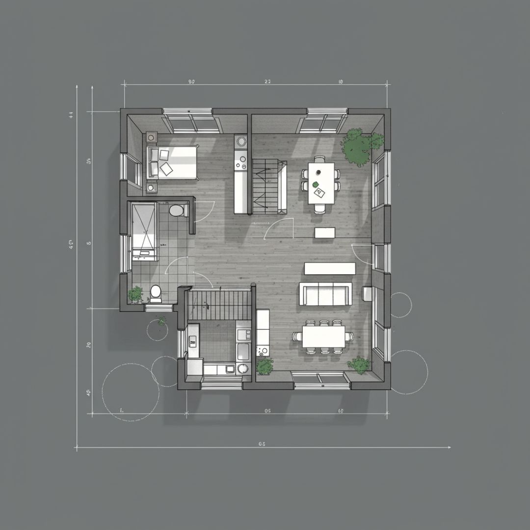 5 Ide Denah Rumah Leter L yang Nyaman