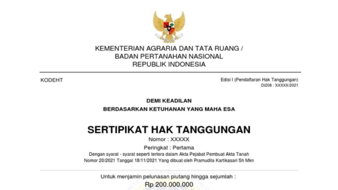 Cara Mengurus Sertifikat Hak Tanggungan dan Syaratnya