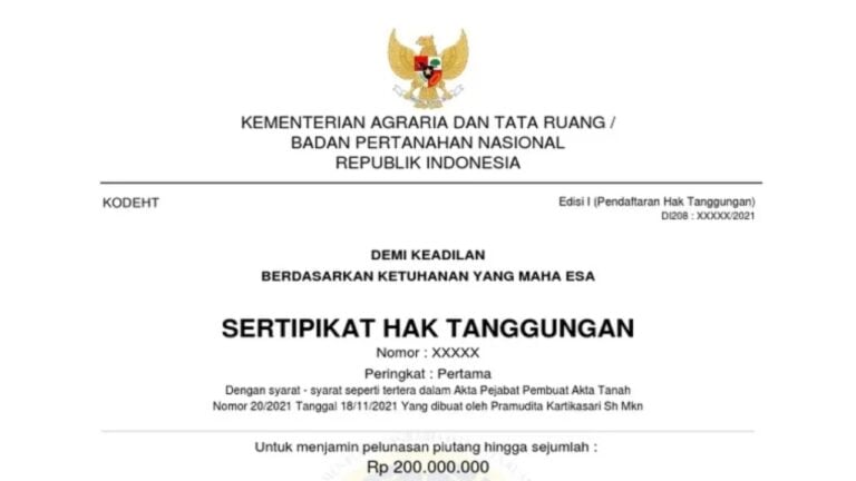 Cara Mengurus Sertifikat Hak Tanggungan dan Syaratnya