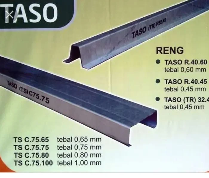 Mengenal Material Baja Ringan Taso Lengkap dengan Spesifikasi dan ...