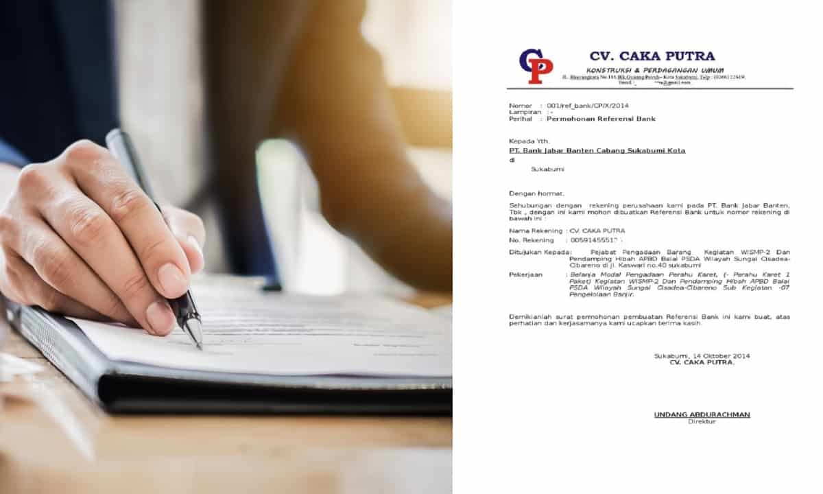 8 Contoh Surat Permohonan Referensi Bank yang Baik dan Benar