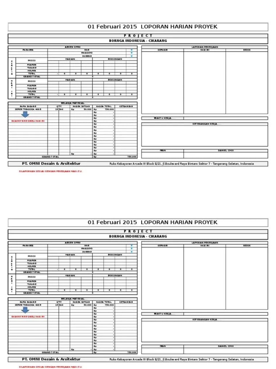 Contoh Laporan Harian Proyek Konstruksi dan Cara Membuatnya