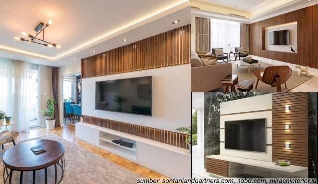 6 Inspirasi Desain Backdrop TV Mewah yang Elegan dan Berkelas. No.4 ...