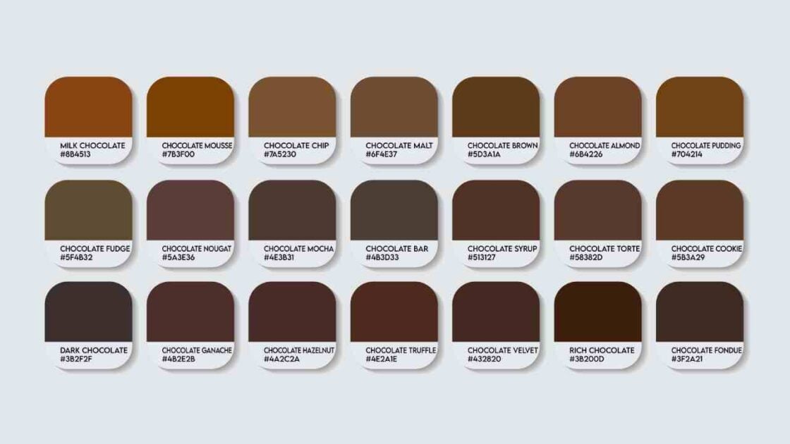 Macam Macam Warna Coklat Beserta Kode Warnanya