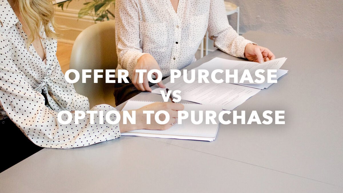 Offer to Purchase vs Option to Purchase: What's the difference? - 99.co