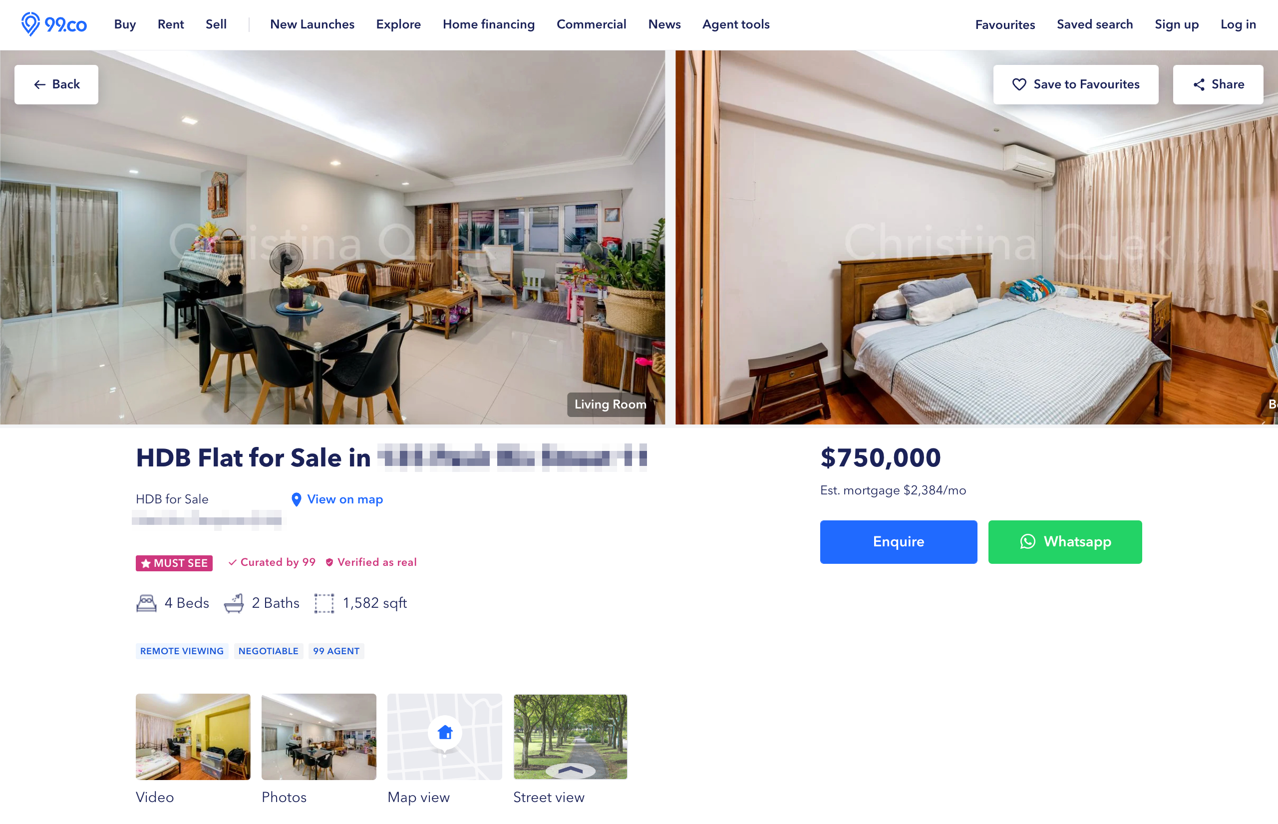 COV Singapore – What is Cash Over Valuation (COV) of a resale HDB flat