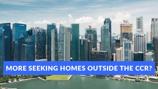 Singapore district map, 28 districts mapped across CCR, RCR, & OCR