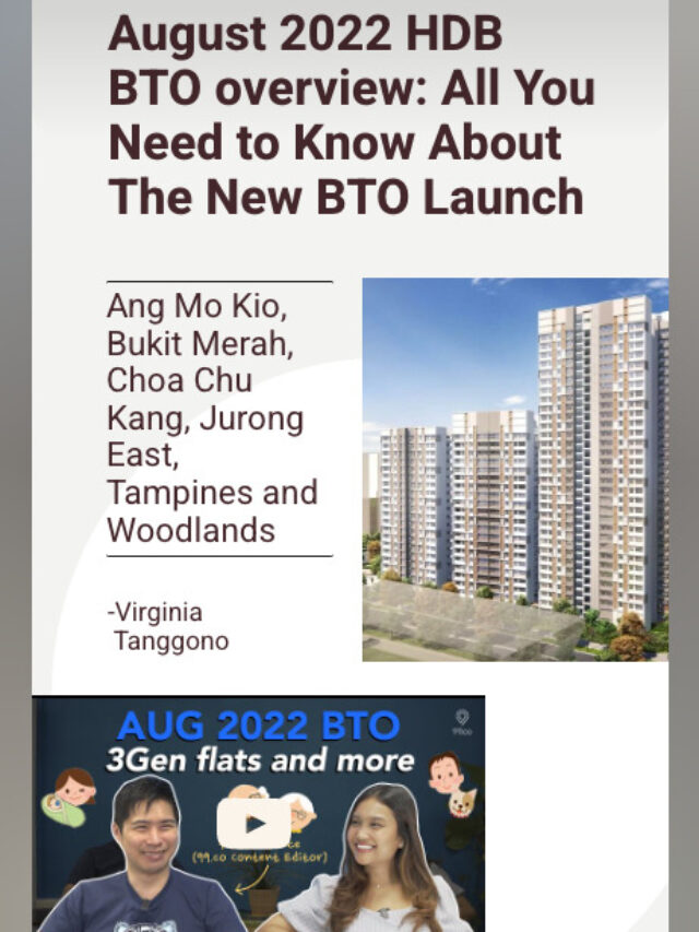 Aug 2022 HDB BTO Overview - 4993 Units Available Across 7 Projects - 99.co