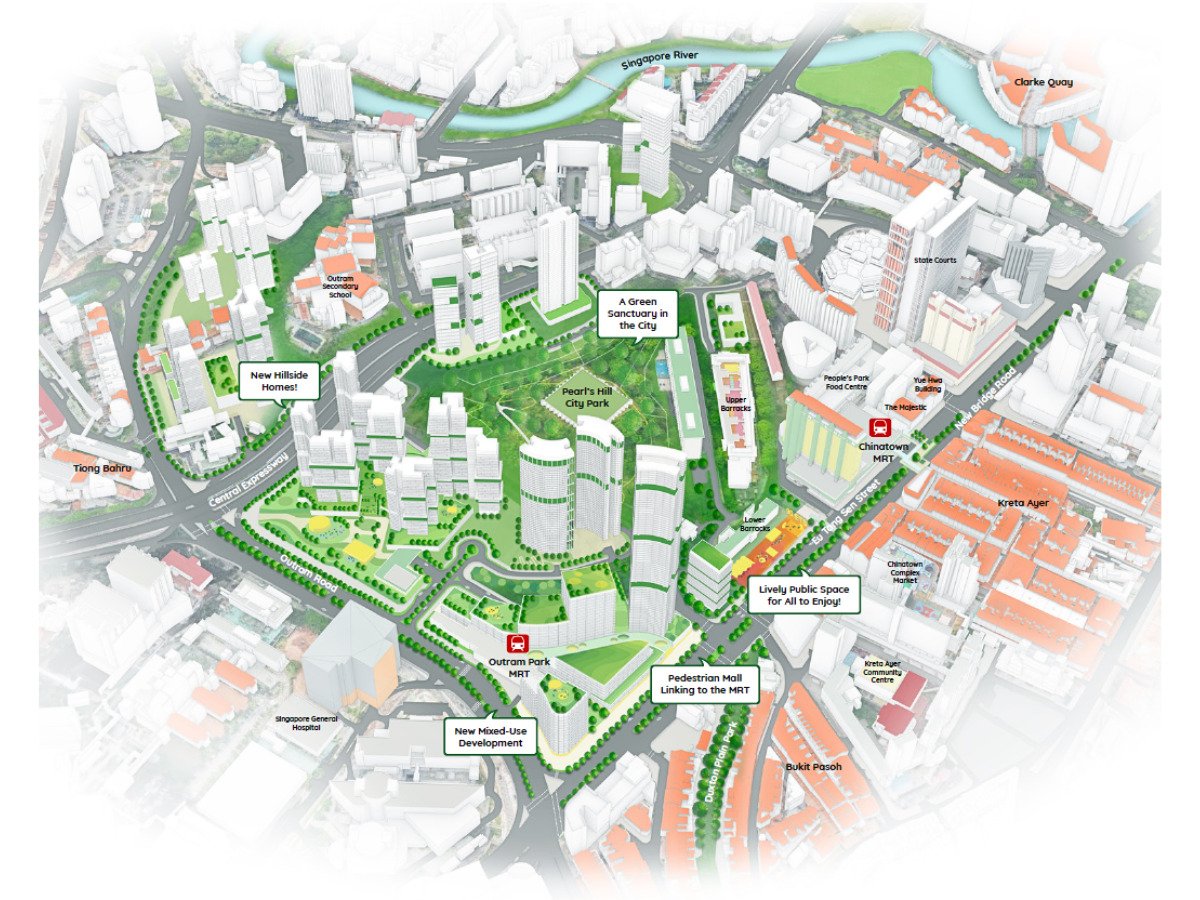 Pearl’s Hill: 6,000 new homes, includes first HDB flats in 4 decades